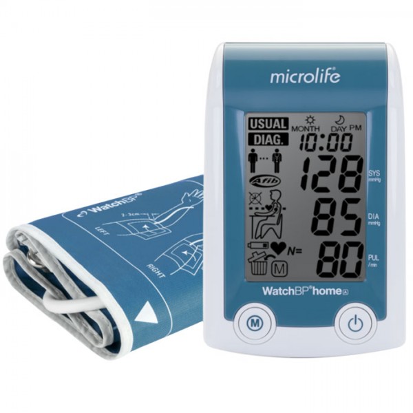 Bloeddrukmeter Microlife WatchBP HOME A -Nauwkeurige bloeddruk monitor