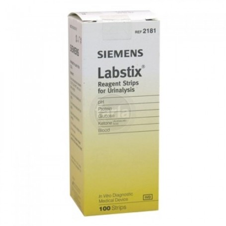 Test urinaire: Siemens Labstix – bandelettes de test Siemens - farla ...
